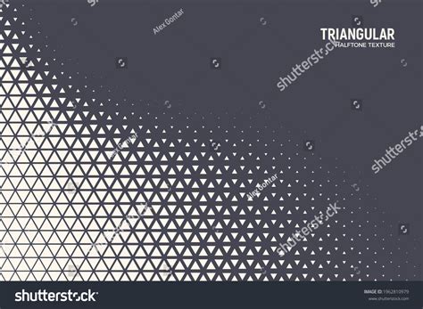 Triangular Halftone Texture Retrowave Vector Geometric Stock Vector
