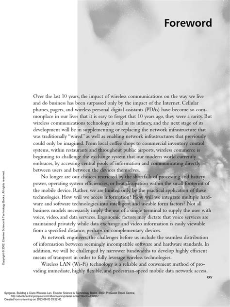 Building A Cisco Wireless Lan Foreword Pdf Wi Fi Computer Network