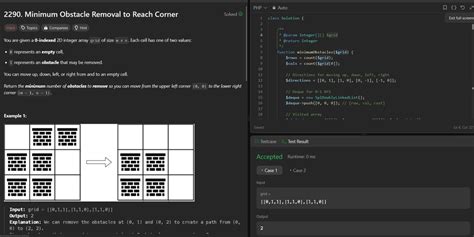 2290 Minimum Obstacle Removal To Reach Corner Dev Community