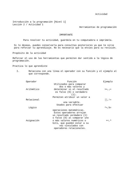actividad 2 herramientas de programacion pdf pdf programación de computadoras informática