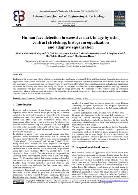 pdf human face detection in excessive dark image by using contrast