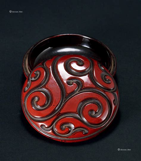 【明 剔红雕漆云纹香盒】拍卖品图片价格鉴赏漆器雅昌艺术品拍卖网