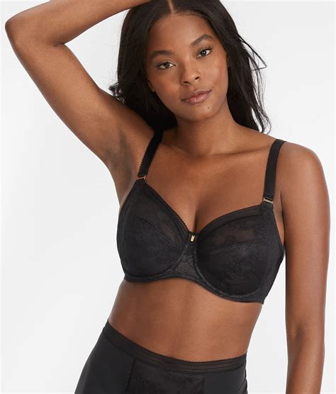 Fantasie Fusion Black Bra Cream Lingerie