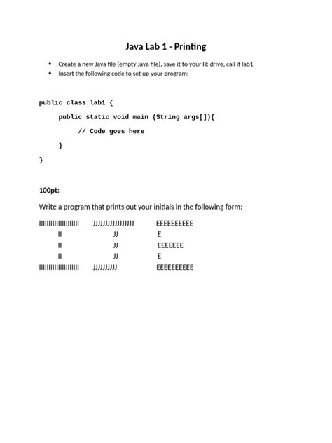 Java Lab 1 Pdf