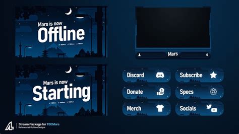 Stream Packages On Behance Streaming Overlays Rebranding