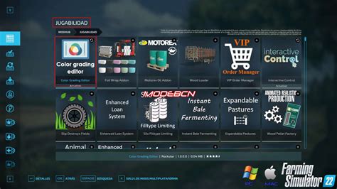 FS22 Color Grading Editor ESPANOL V1 2 Farming Simulator 19 17 15 Mod