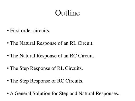 Ppt Lecture 8 First Order Circuits Powerpoint Presentation Free Download Id2509836