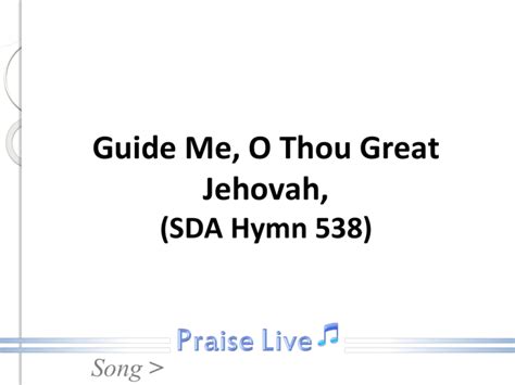 Song Guide Me O Thou Great Jehovah