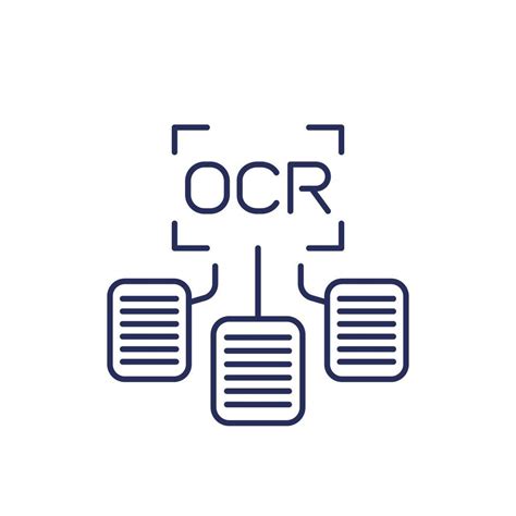 Ocr Line Icon Optical Character Recognition 41502394 Vector Art At Vecteezy