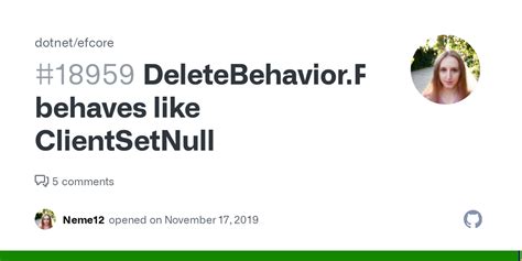 Deletebehaviorrestrict Behaves Like Clientsetnull · Issue 18959
