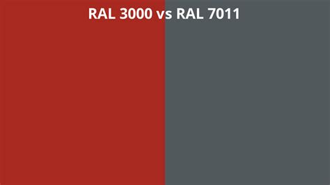 Ral 3000 Vs 7011 Ral Colour Chart Uk