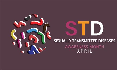 April Is Sexually Transmitted Diseases Awareness Month Template For