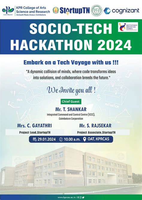 kpr college of arts science and research on linkedin hackathon