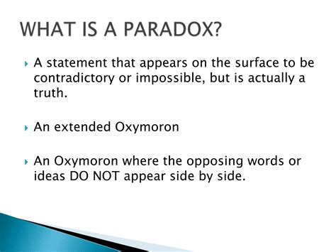 Figurative Language Paradox Pptx