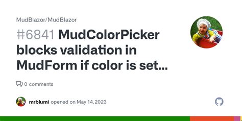 Mudcolorpicker Blocks Validation In Mudform If Color Is Set Via Picker