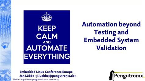 [ppt] Automation Beyond Testing And Embedded System Validation Embedded Powerpoint