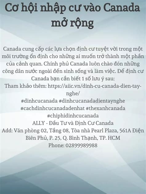 PPT Cơ hội nhập cư vào Canada mở rộng PowerPoint Presentation ID