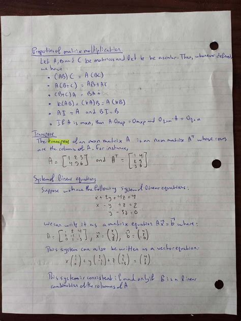 Matrix Multiplication MAT Studocu