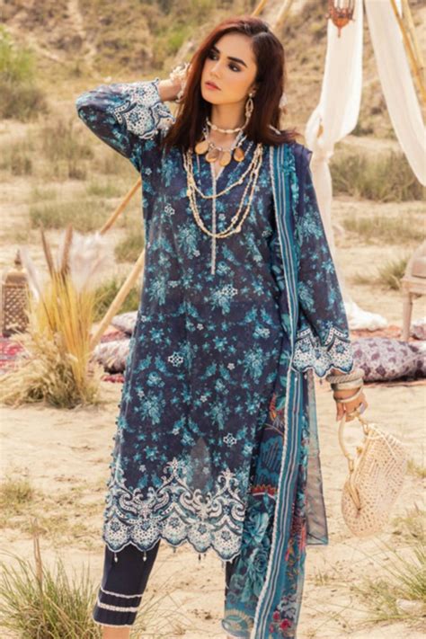 Adans Libas Printkari Unstitched 3 Piece Lawn Collection2023 A 01