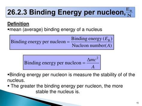 Ppt 26 1 Properties Of Nucleus 26 2 Binding Energy And Mass Defect Powerpoint Presentation