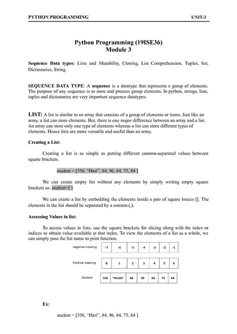 Solution Sequence Data Types In Python Studypool