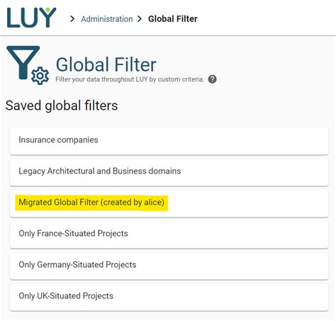 Global Filter