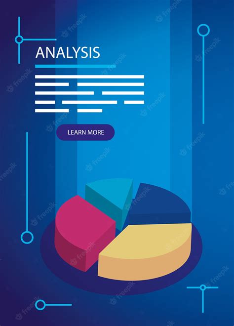 Premium Vector Analysis Data With Graphic Circular