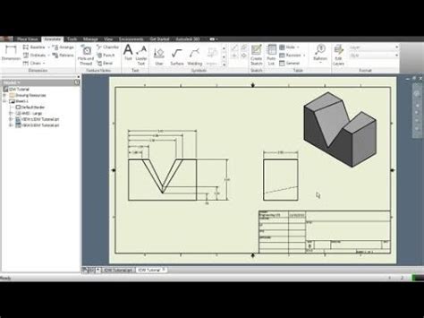 Autodesk Inventor Intro To Drawings And Dimensioning Parts YouTube
