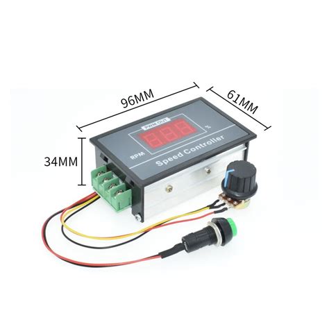 A Digital LED DC Motor Speed Controller DC V Grandado