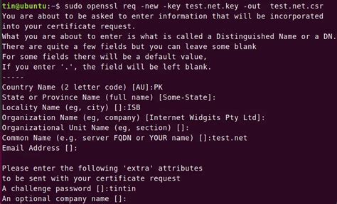 How To Generate A Certificate Signing Request Csr On Ubuntu Vitux
