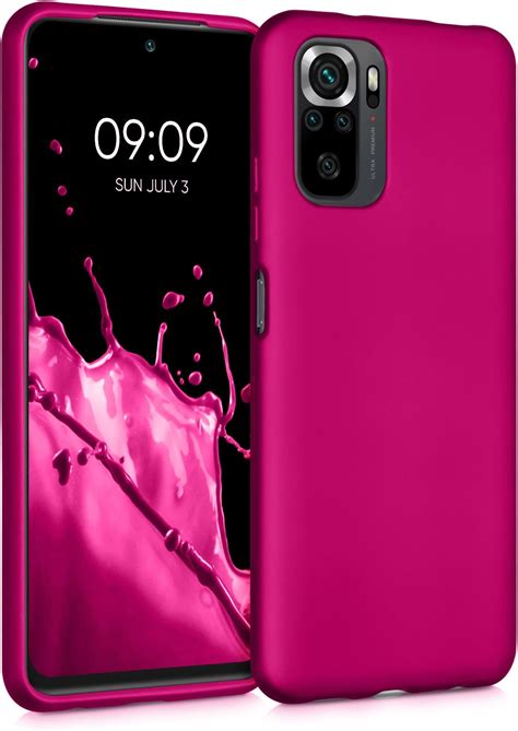 Kwmobile Funda Para Xiaomi Redmi Note 10 Note 10S Carcasa Case TPU Y Silicona Ultrafino