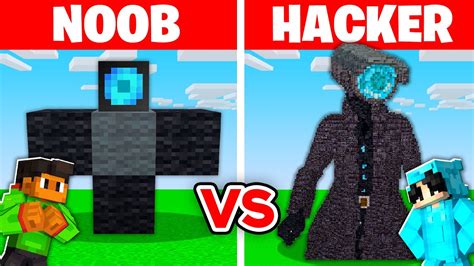 NOOB Vs HACKER I Cheated In A CAMERA WOMAN Build Challenge Minecraft Videos