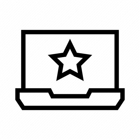 Laptop Rating Favourite Star Icon Download On Iconfinder