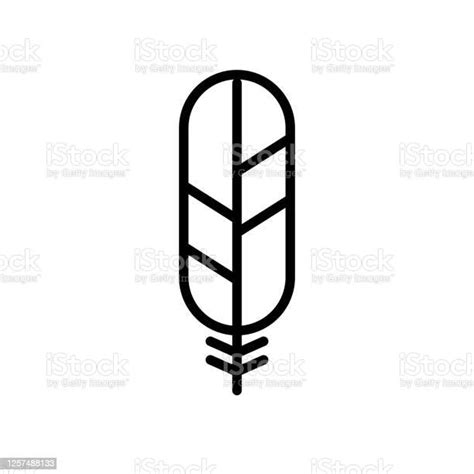 날개 새 아이콘 간단한 라인 Ui 및 Ux 웹 사이트 또는 모바일 응용 프로그램에 대한 깃털 아이콘의 윤곽 벡터 요소 0명에 대한 스톡 벡터 아트 및 기타 이미지 Istock