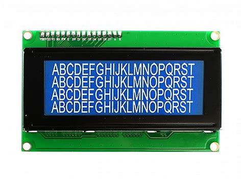Display Lcd 20x4 2004 C Backlight Azul A2 Robotics Arduino