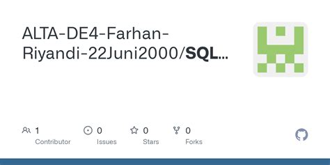 Github Alta De4 Farhan Riyandi 22juni2000sql Relational Database