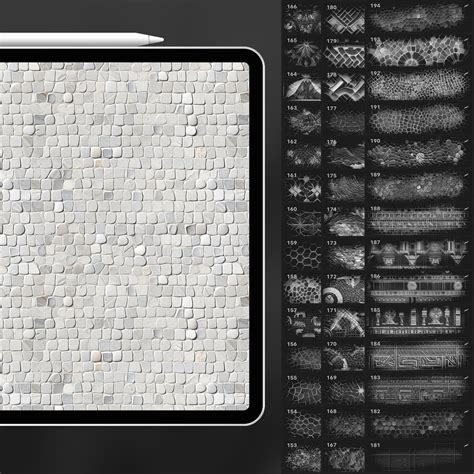 Artstation 230 Procreate Mosaic Textures Fresco Procreate Seamless