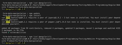 Nodejs What Is The Behaviour Of Npm Install And Npm Update When