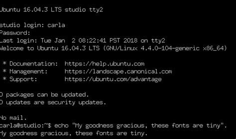 如何更改 linux 控制台上的字体 linuxstory