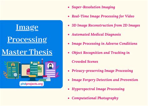 Image Processing Master Thesis Ideas