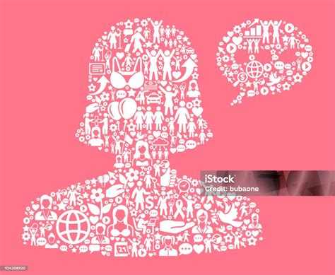 여성 통신 머리 여자의 권리와 여자 힘 아이콘 패턴 가족에 대한 스톡 벡터 아트 및 기타 이미지 가족 걷기 고등학교 Istock