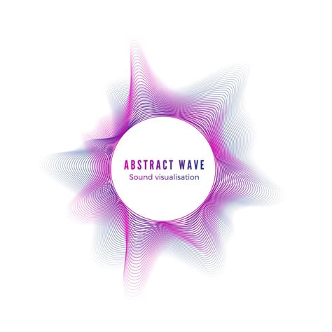 Premium Vector Abstract Color Radial Sound Wave Digital Music Visualization Red And Blue