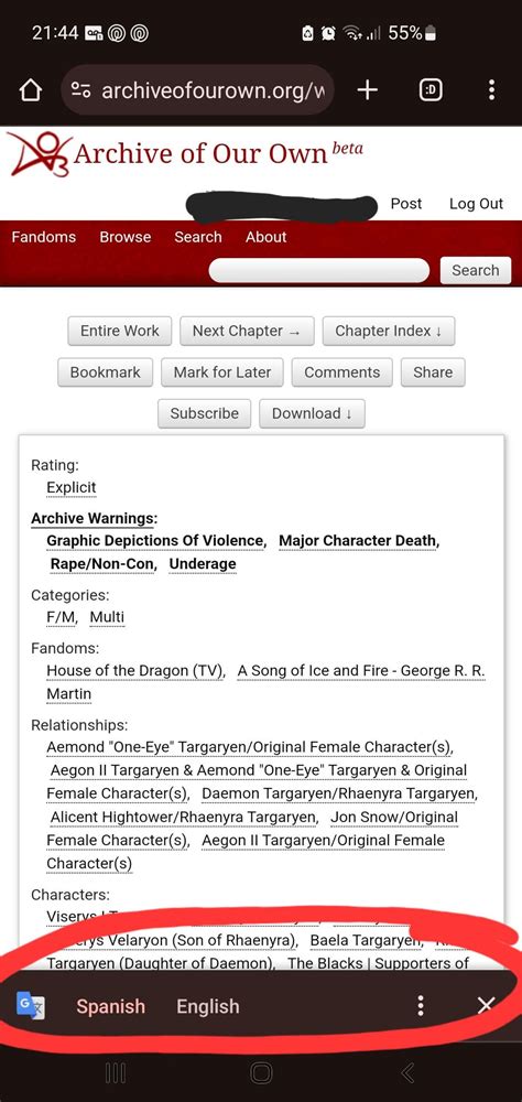 Fics In Other Languages R Ao3