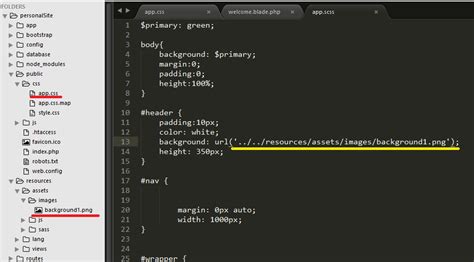 Html Cannot Set Div Background To An Image Using Laravel Stack