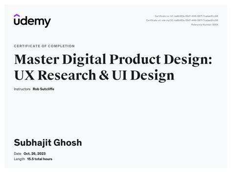 Subhajit Ghosh On Linkedin Udemy Course Completion Certificate