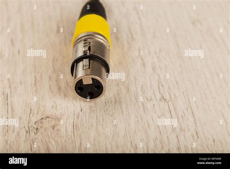 Female XLR Connector For Microphone Connection Stock Photo Alamy