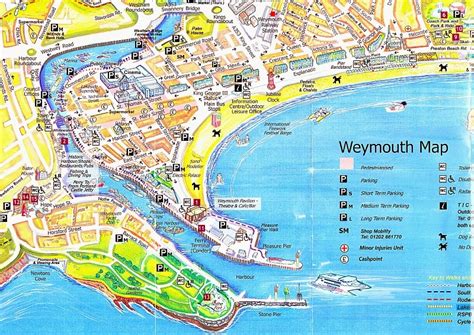 Top Tourist Attraction And Places Map Of Weymouth Uk Tourist Places Guide
