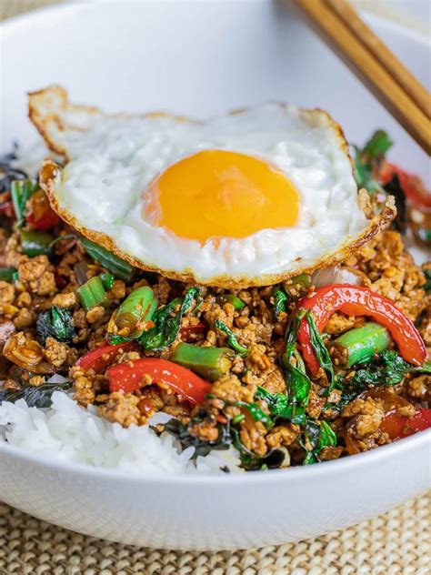 15 Minute Thai Basil Tofu Stir Fry Pad Krapow Drive Me Hungry