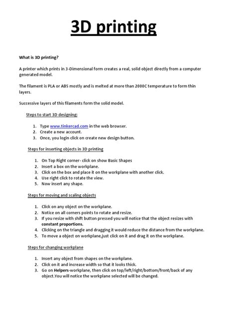 3d printing pdf 3 d printing 3 d computer graphics