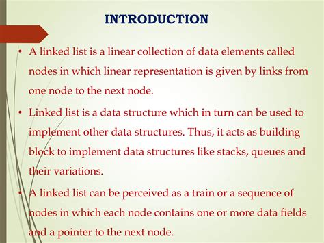 introduction linked lists singly linked list pptx programming